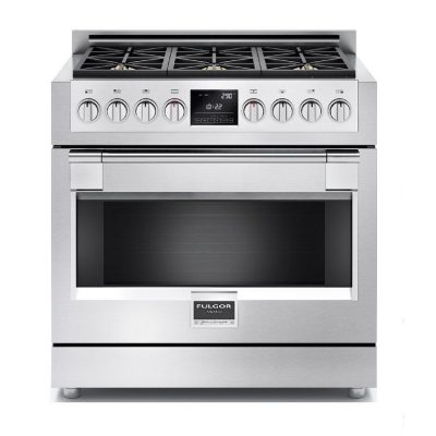 Smeg CPF36UGMX 36 Inch Dual Fuel Range Stainless Steel - Castle ...